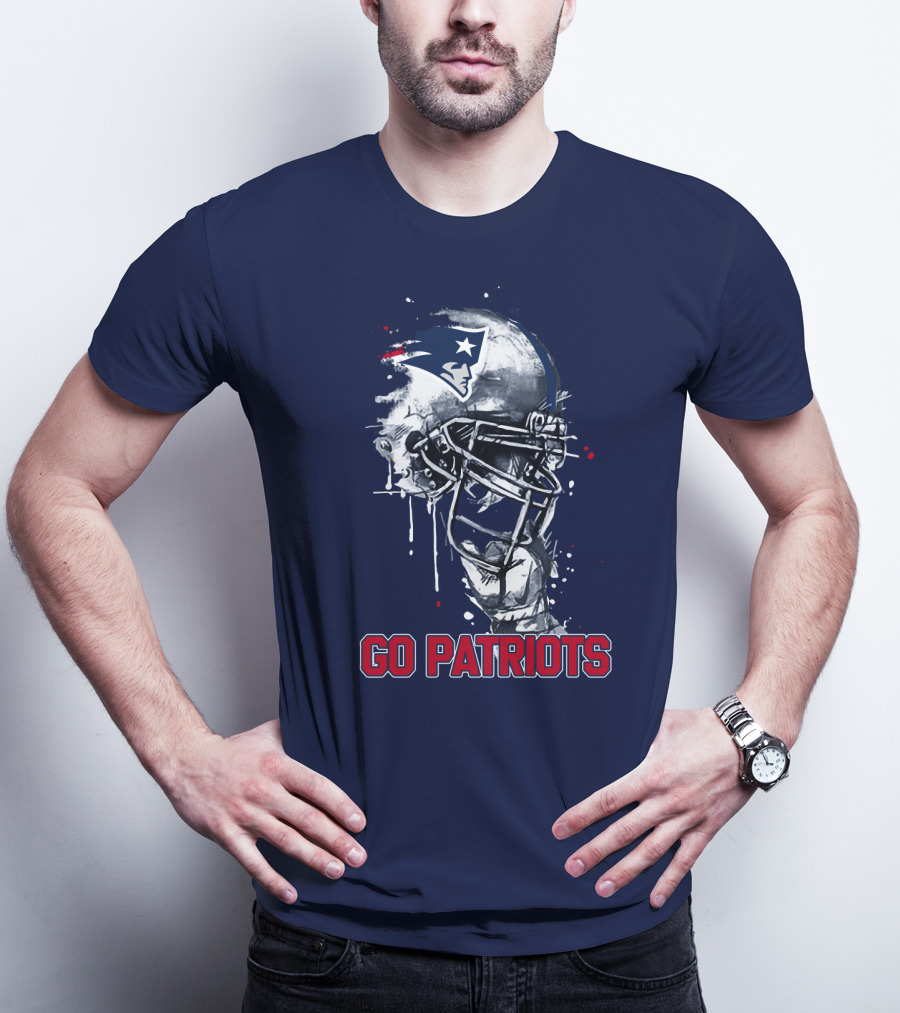 Go Patriots Patriots Helmet T-Shirt