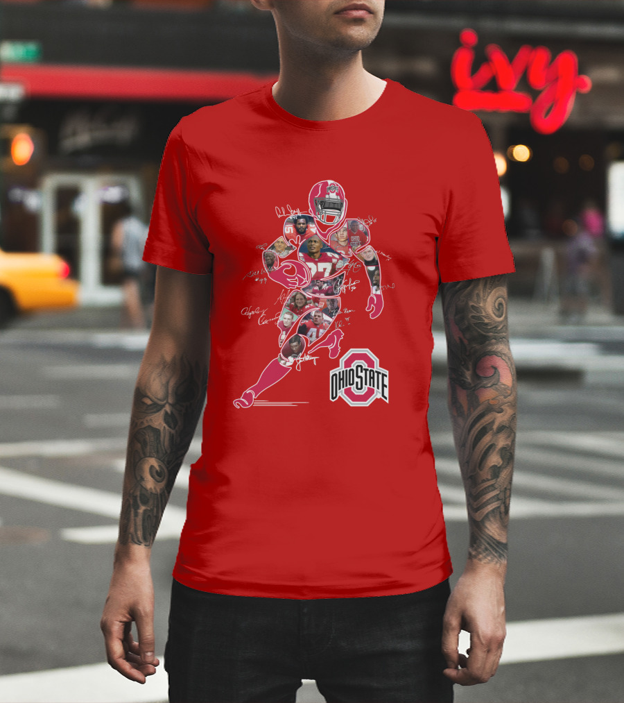 Ohio State Buckeyes Football Collage T-Shirt