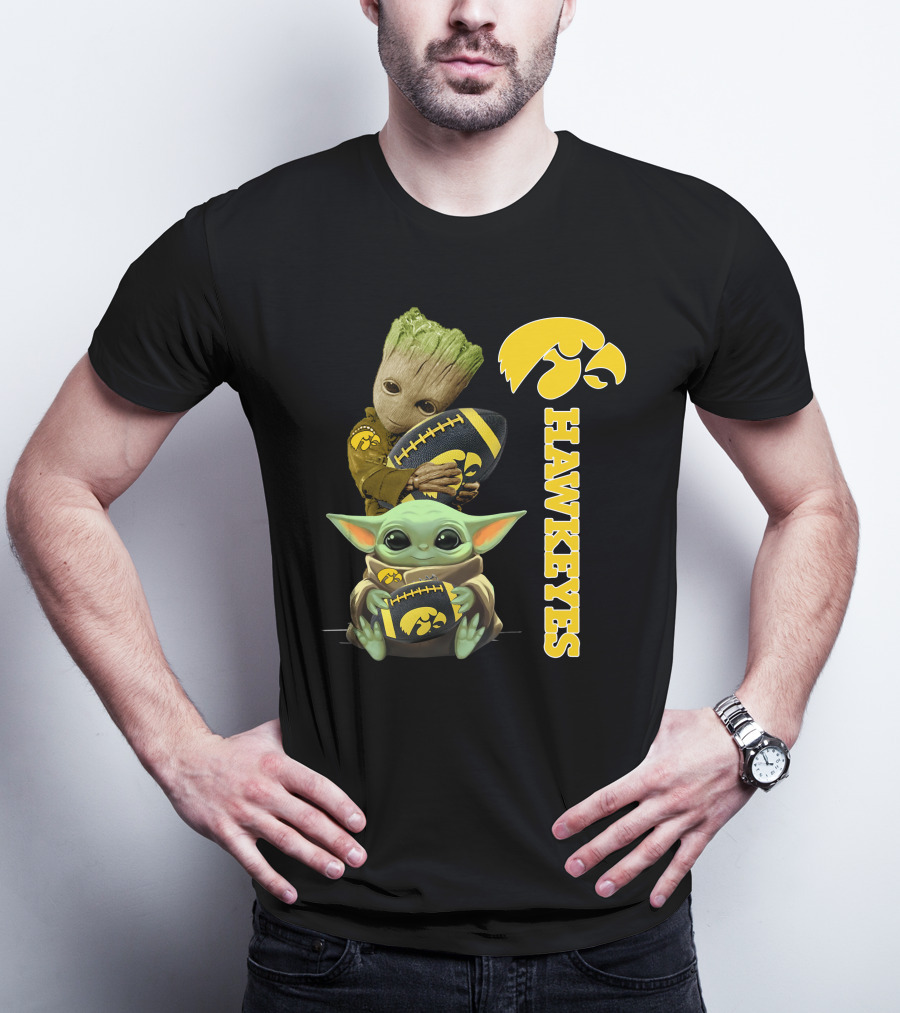 Baby Groot And Baby Yoda Hawkeyes T-Shirt