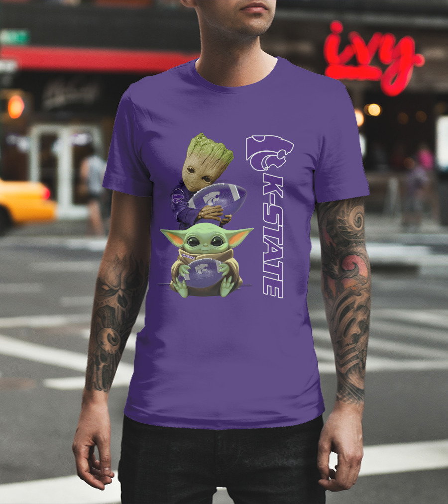 K-State Wildcats Groot Baby Yoda T-Shirt