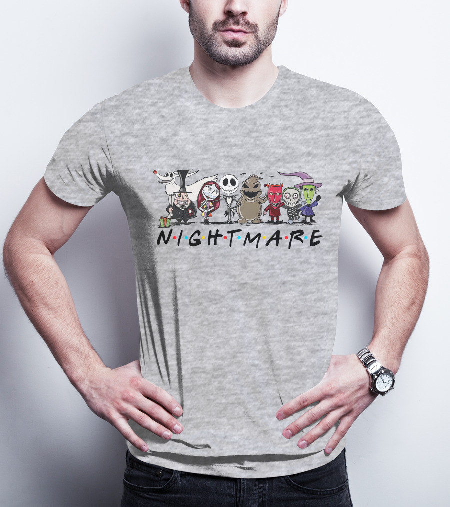 Nightmare Before Christmas Characters Halloween Friends T-Shirt