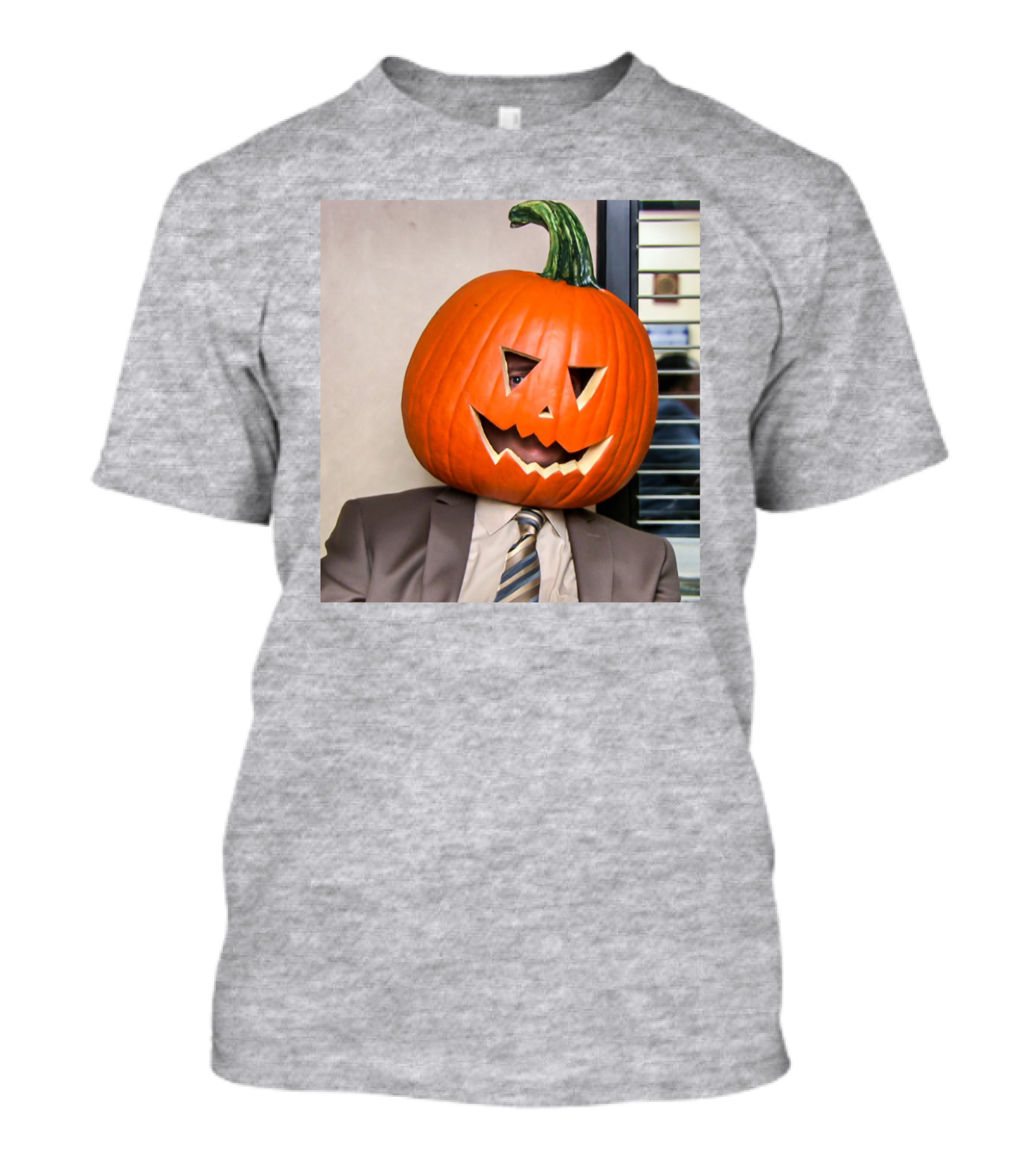Office Halloween Pumpkin Head Costume T-Shirt