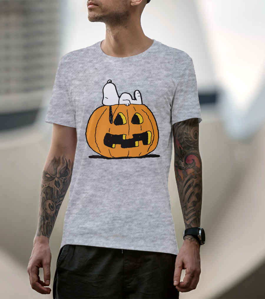 Snoopy Halloween Pumpkin Peanuts T-Shirt
