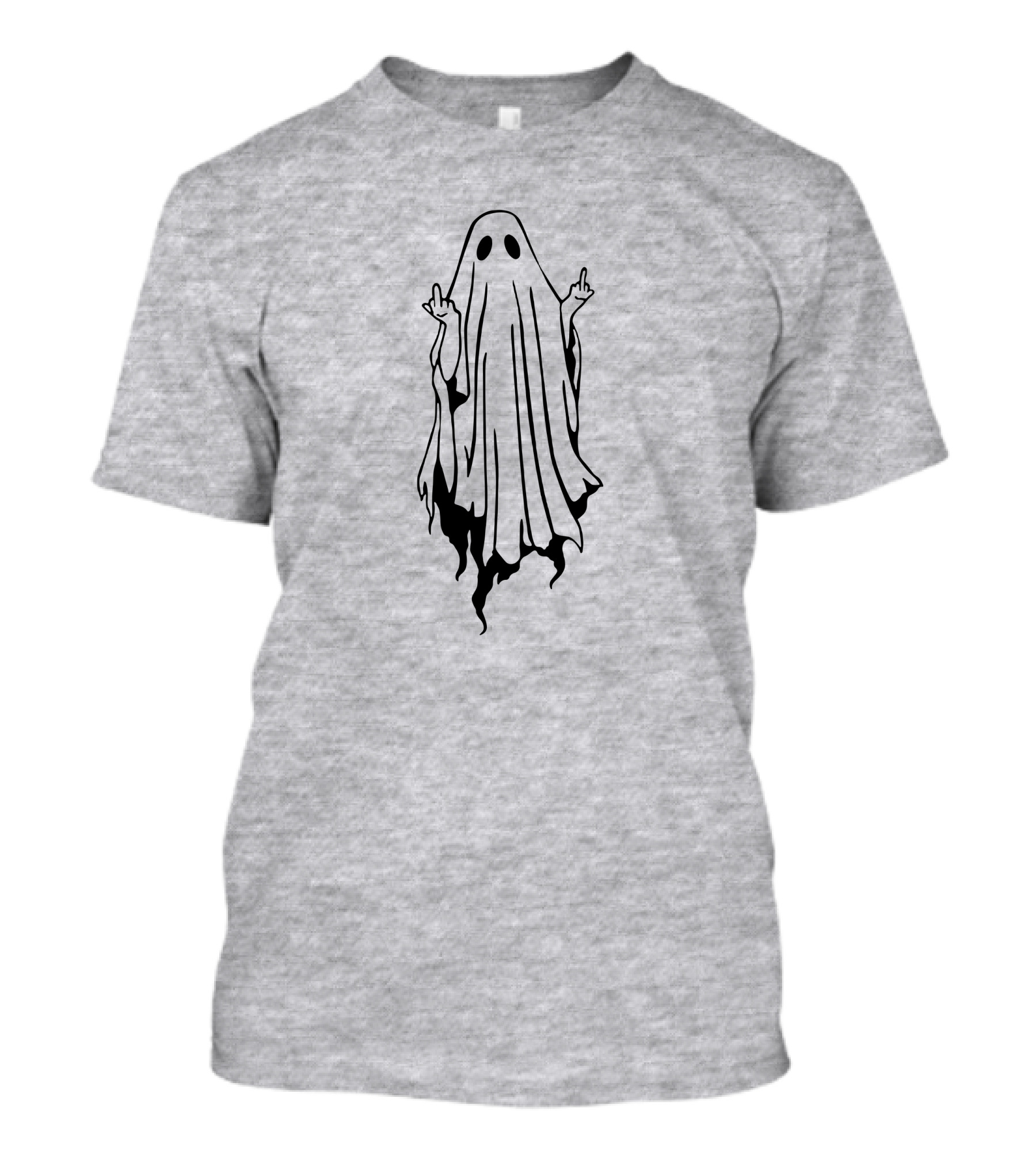 Middle Finger Ghost Gesture T-Shirt