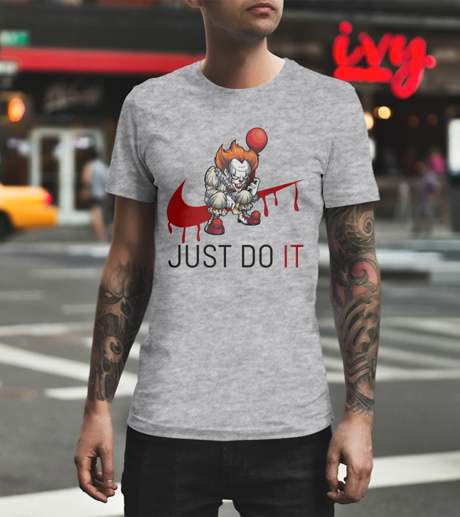 JUST DO IT Halloween Pennywise Balloon T-Shirt