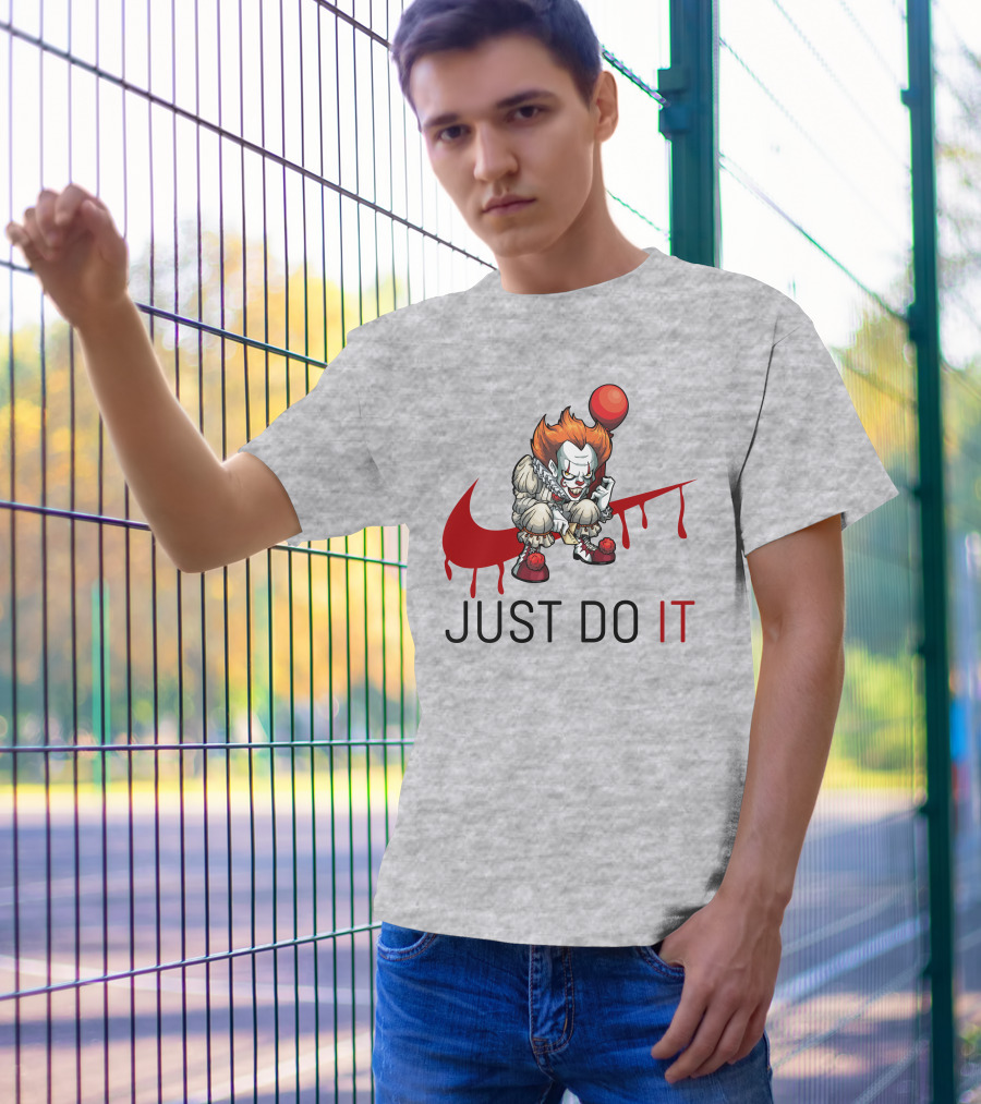 JUST DO IT Halloween Pennywise Balloon T-Shirt