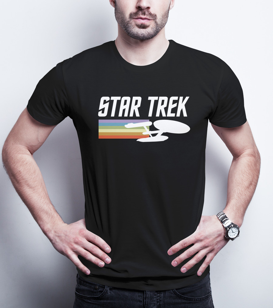 Star Trek Enterprise Rainbow Trail T-Shirt