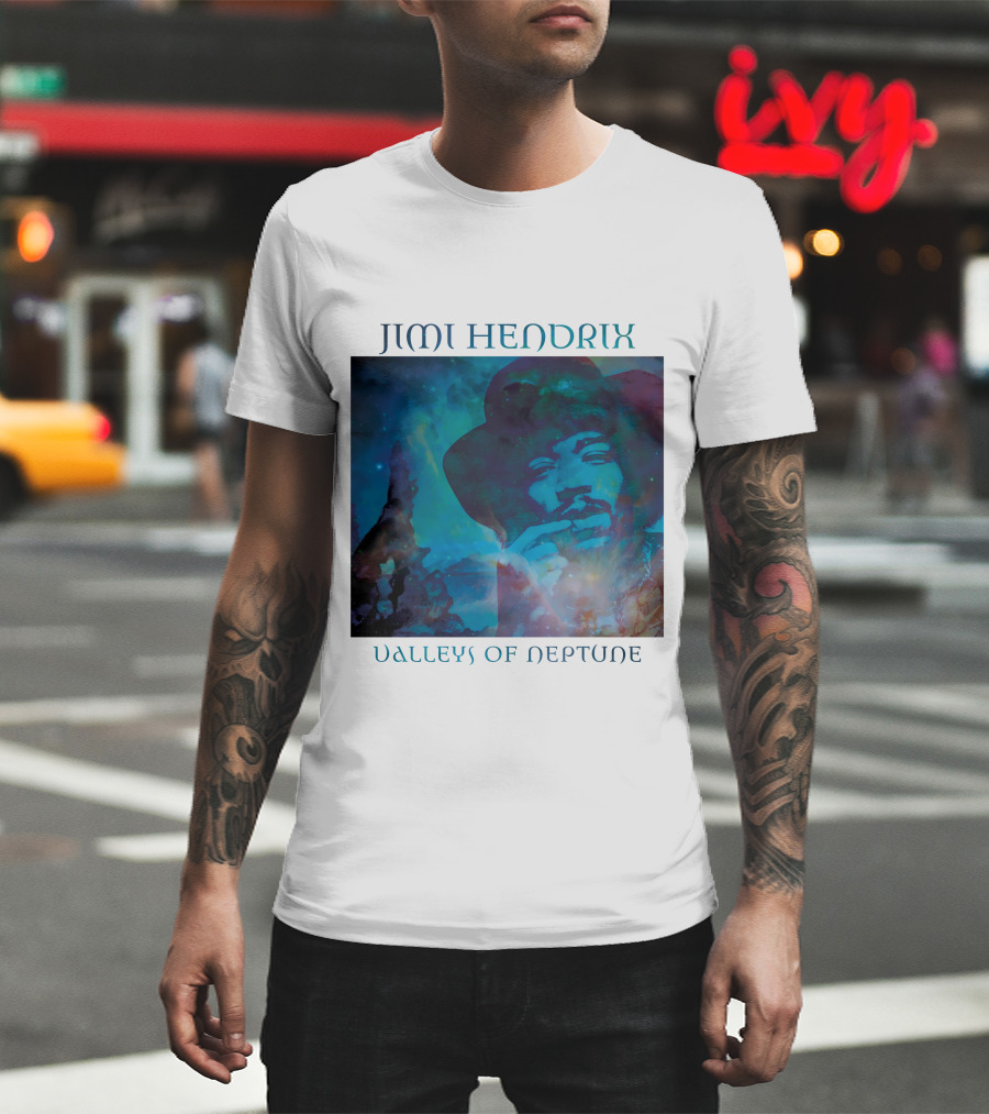 Jimi Hendrix Valleys Of Neptune Album T-Shirt
