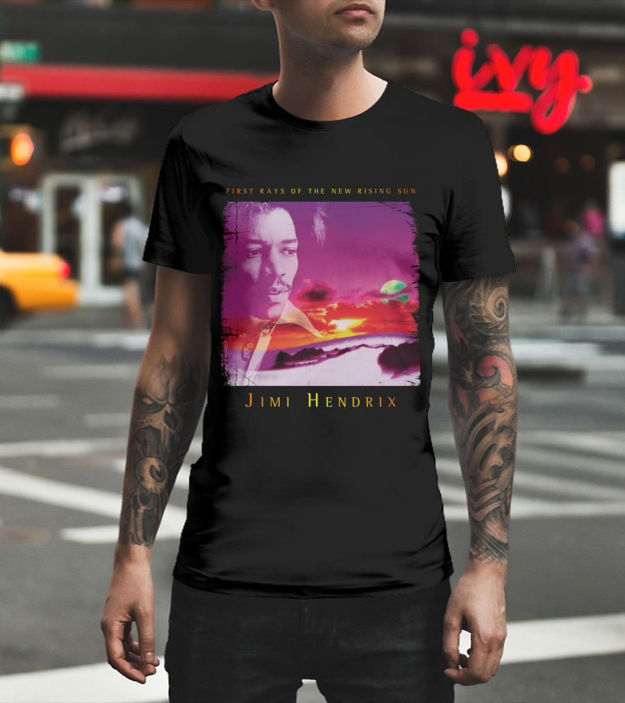 Jimi Hendrix First Rays Of The New Rising Sun Sunset T-Shirt
