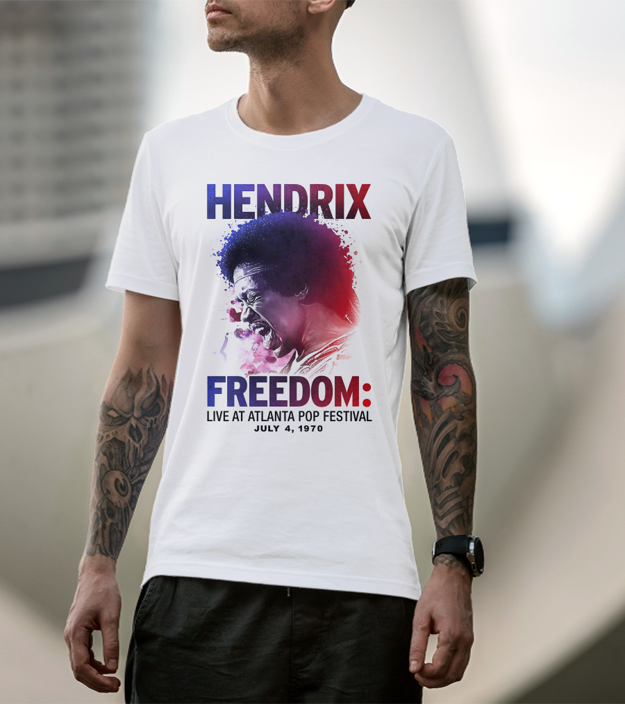 HENDRIX FREEDOM LIVE AT ATLANTA POP FESTIVAL JULY 4 1970 T-Shirt