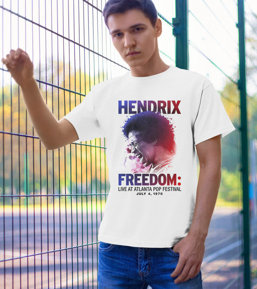 HENDRIX FREEDOM LIVE AT ATLANTA POP FESTIVAL JULY 4 1970 T-Shirt