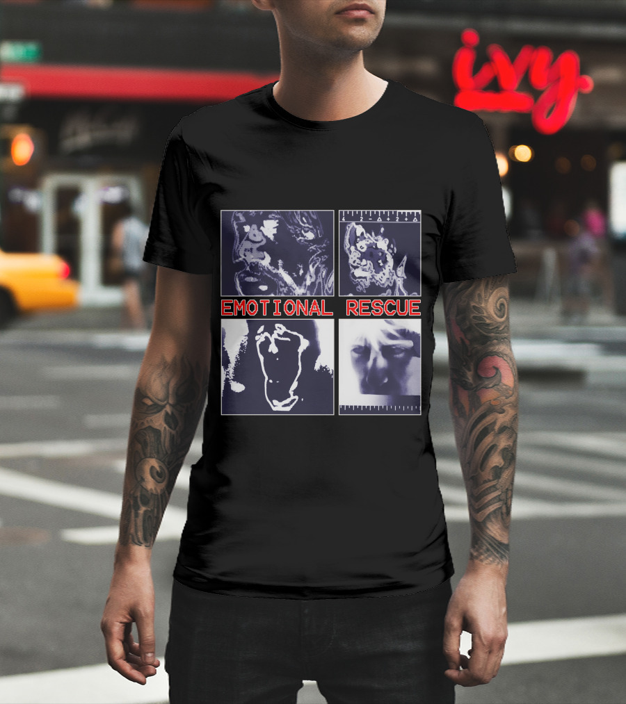 Emotional Rescue Album Cover Art Quadrants T-Shirt