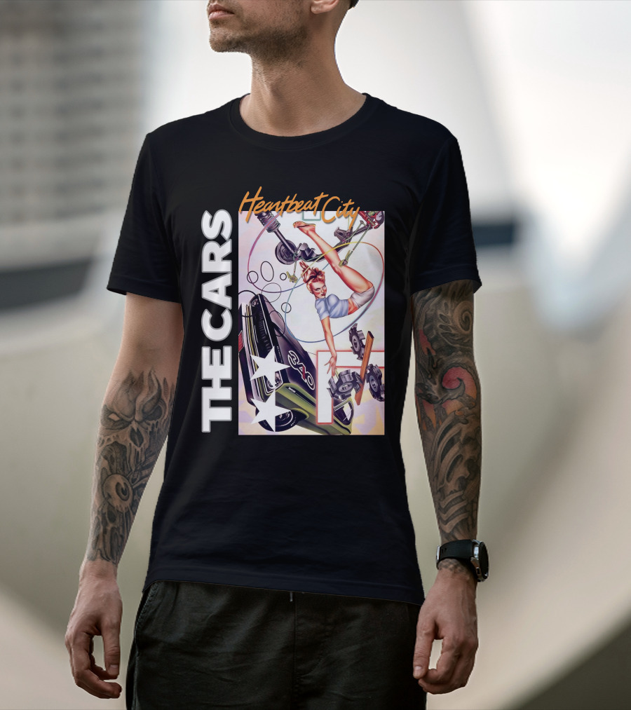 The Cars Heartbeat City 340 Retro T-Shirt