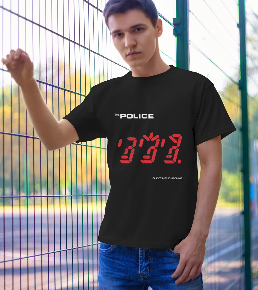 The Police Ghost In The Machine Digital Clock Display T-Shirt