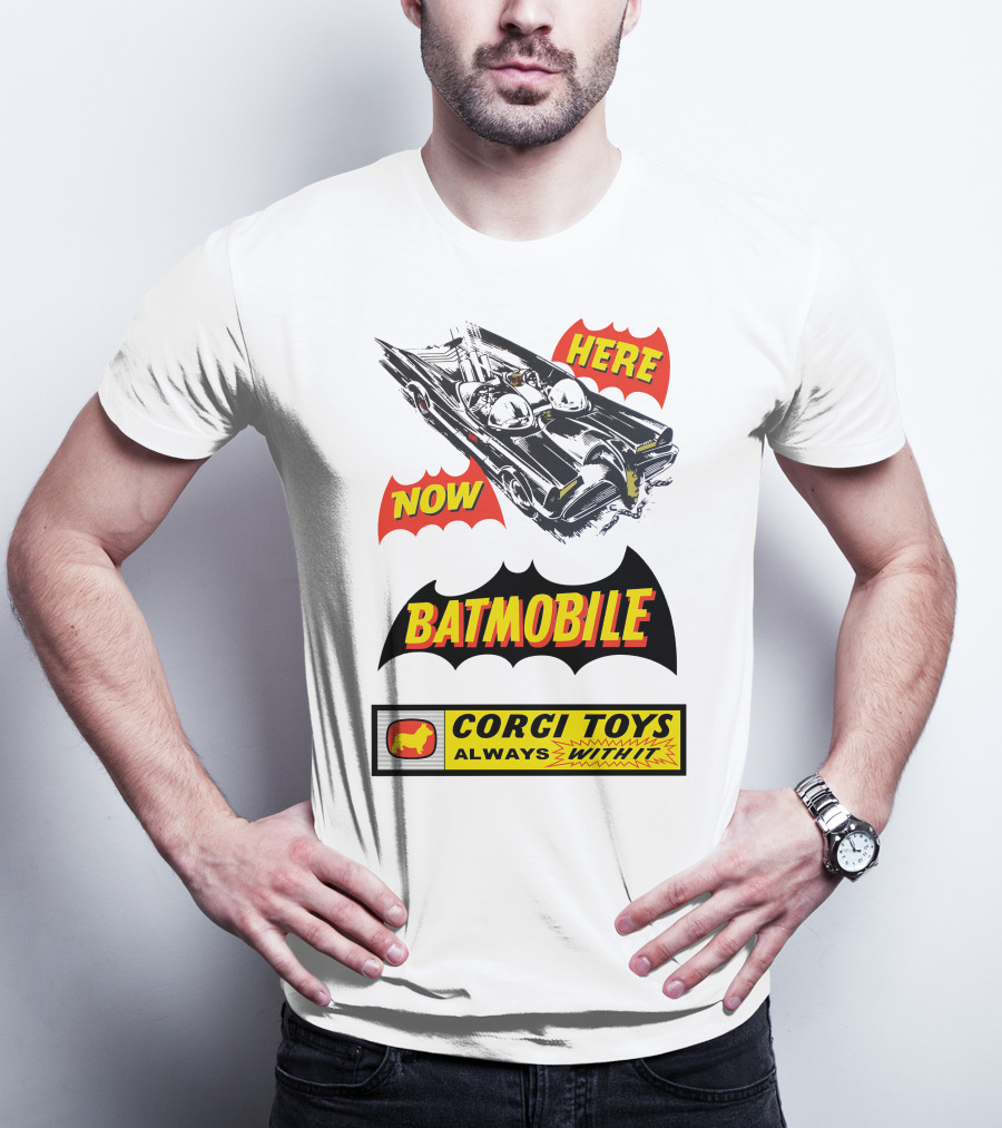 Batmobile 267 Here Now Corgi Toys Always With It T-Shirt