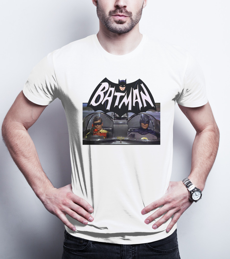 Batman TV Series Batmobile Dynamic Duo T-Shirt