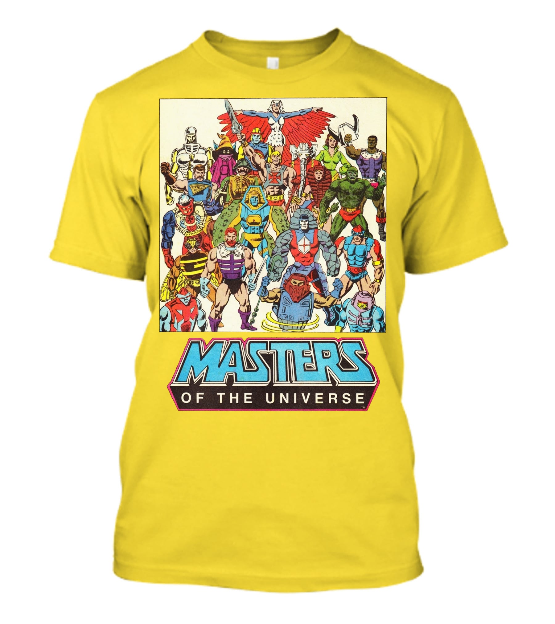 Masters Of The Universe He-Man Iconic Characters Group Retro Comic T-Shirt