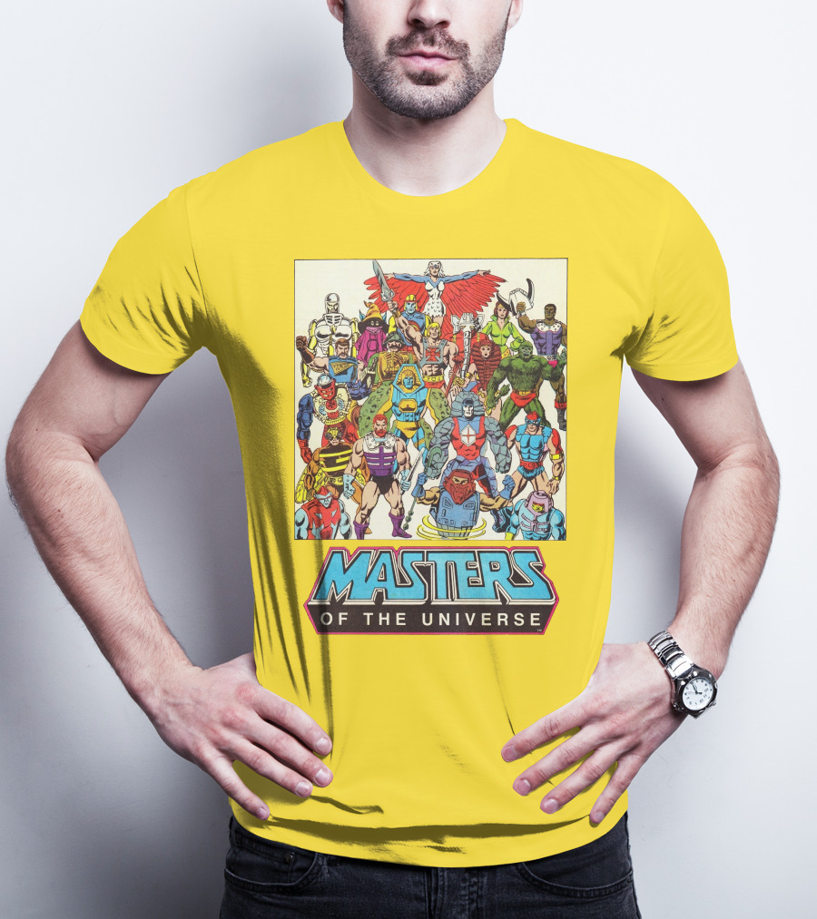 Masters Of The Universe He-Man Iconic Characters Group Retro Comic T-Shirt