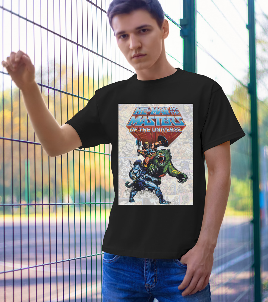 HE-MAN AND THE MASTERS OF THE UNIVERSE COMIC STYLE ACTION T-Shirt