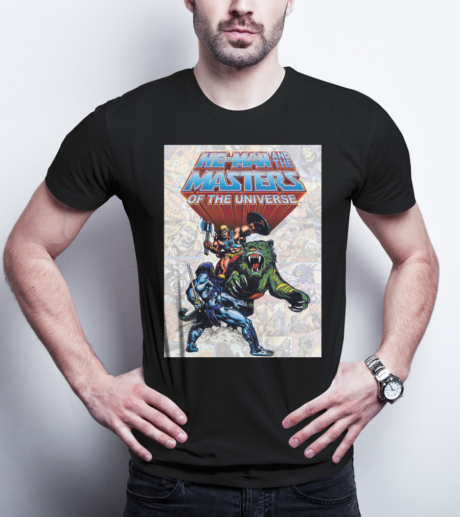 HE-MAN AND THE MASTERS OF THE UNIVERSE COMIC STYLE ACTION T-Shirt