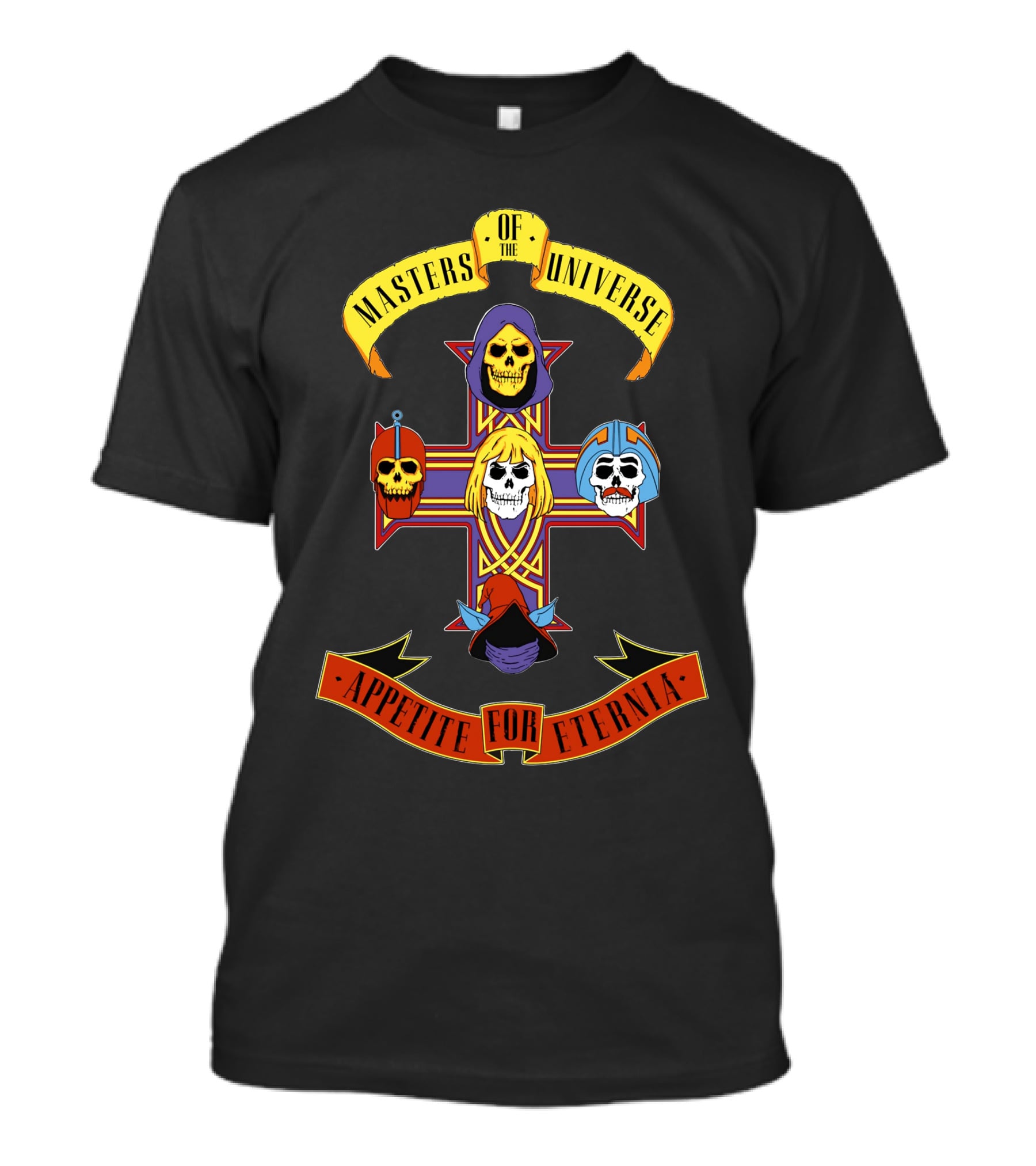 Masters Of The Universe Appetite For Eternia Cross Skulls T-Shirt