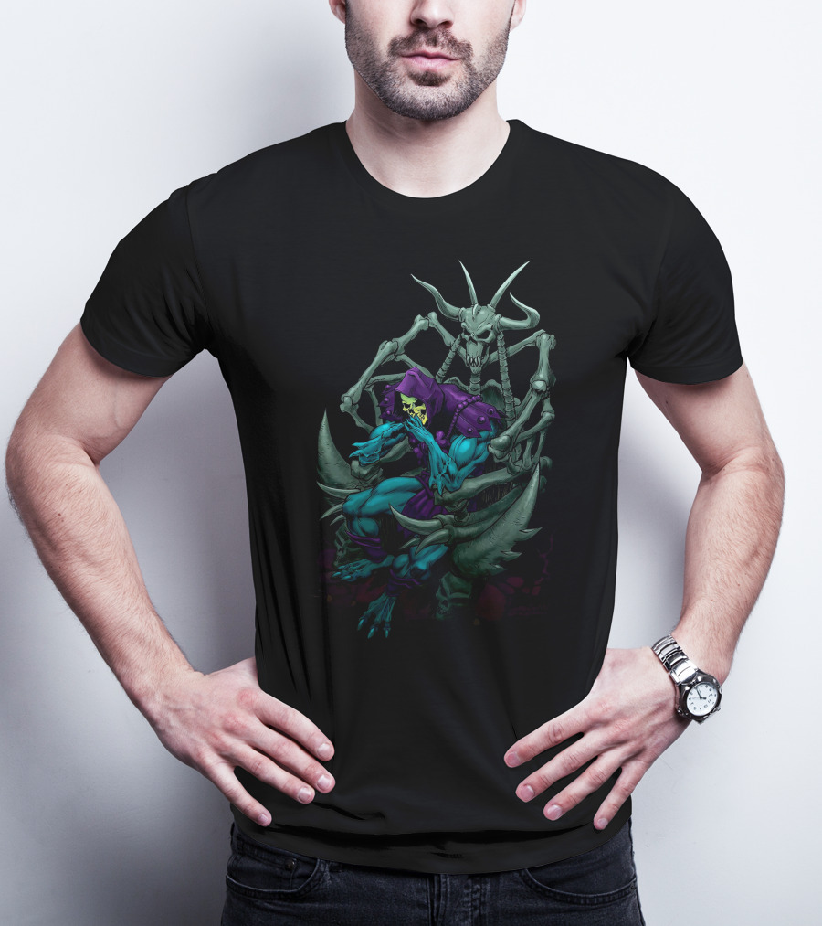 Masters Of The Universe Skeletor On Bone Throne T-Shirt