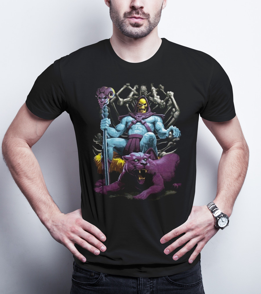 Skeletor And Panthor Masters Of The Universe Villain T-Shirt