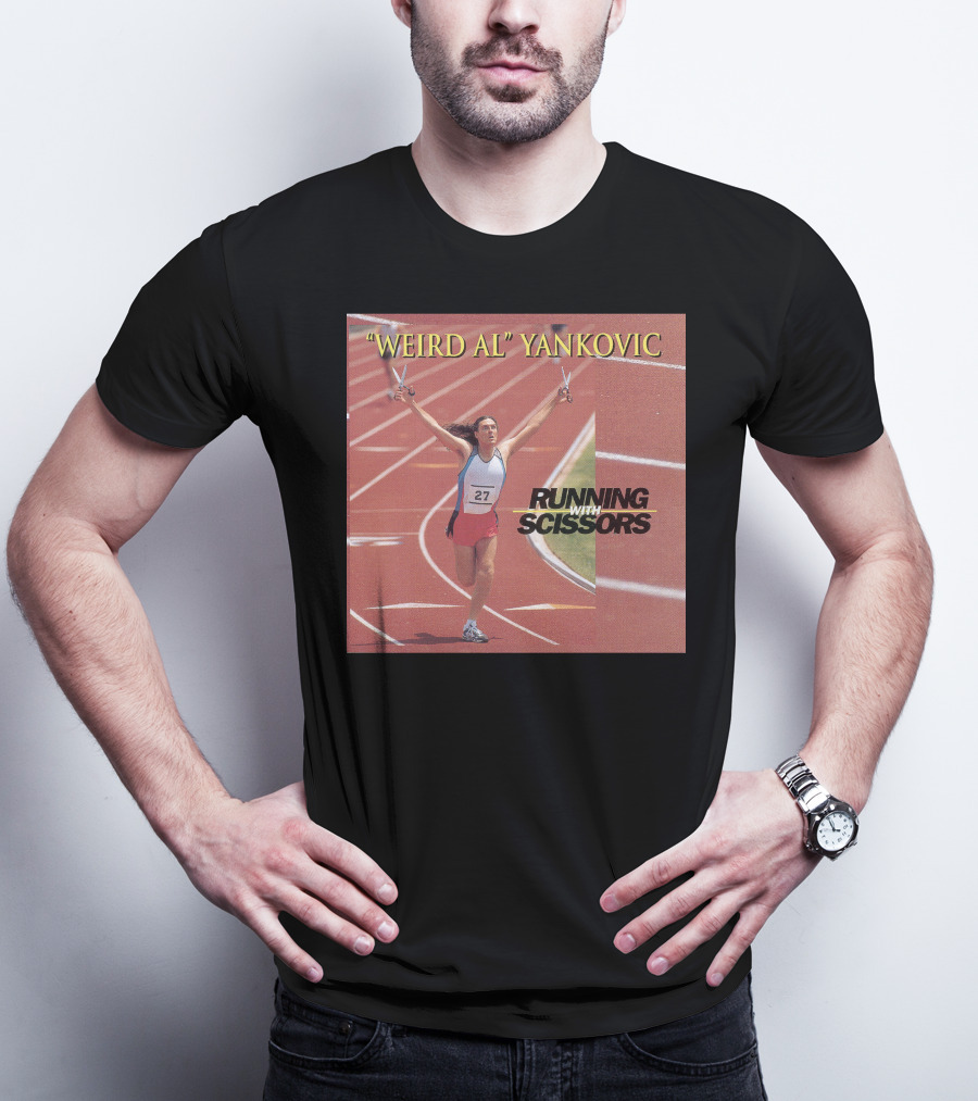 Weird Al Yankovic Running With Scissors Track T-Shirt