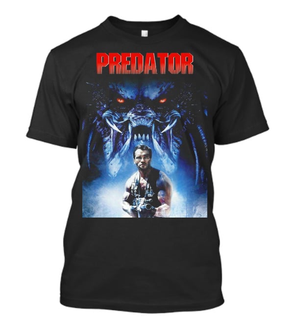 PREDATOR Monster Hunter Alien Face Jungle Warrior T-Shirt