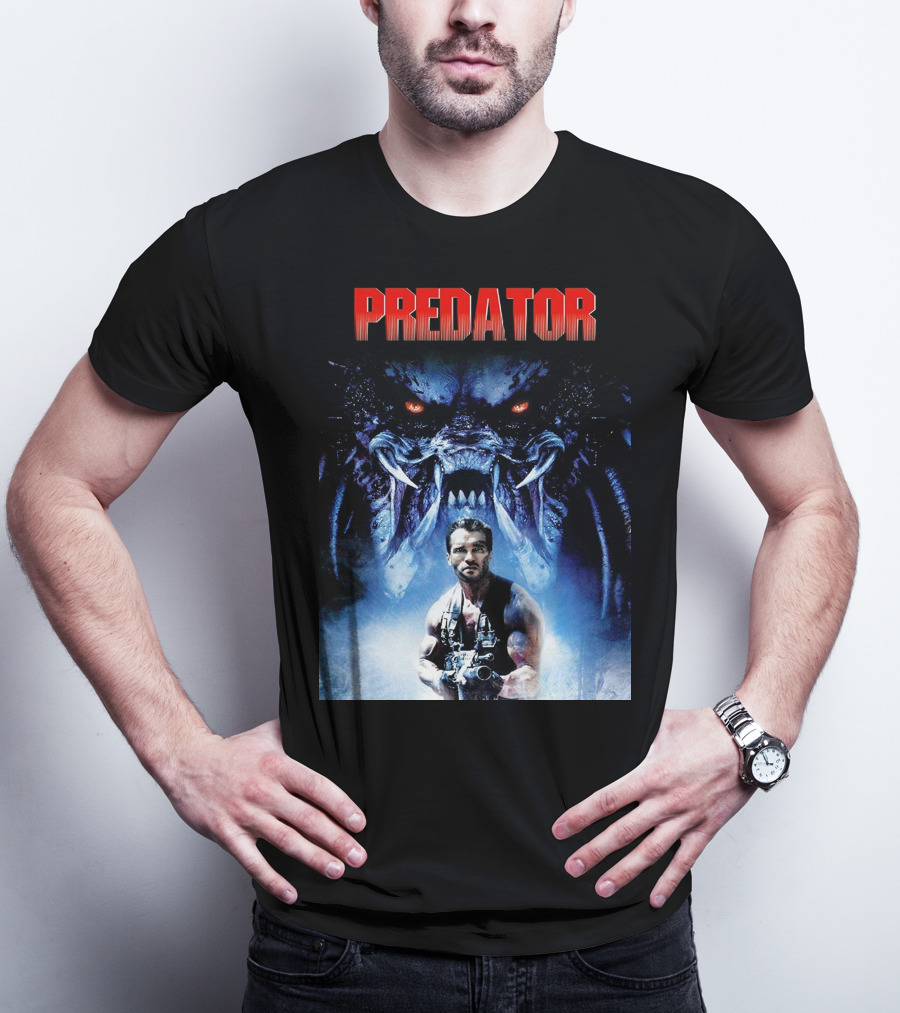 PREDATOR Monster Hunter Alien Face Jungle Warrior T-Shirt