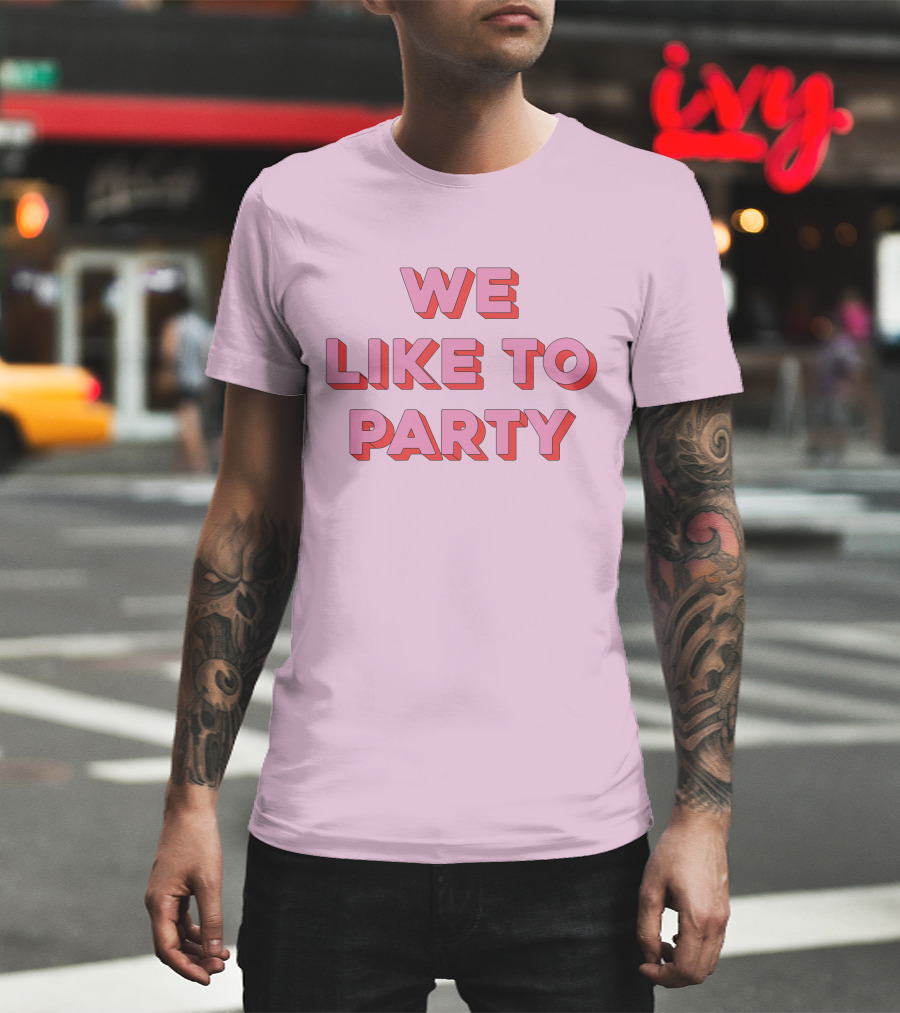 WE LIKE TO PARTY Red T-Shirt
