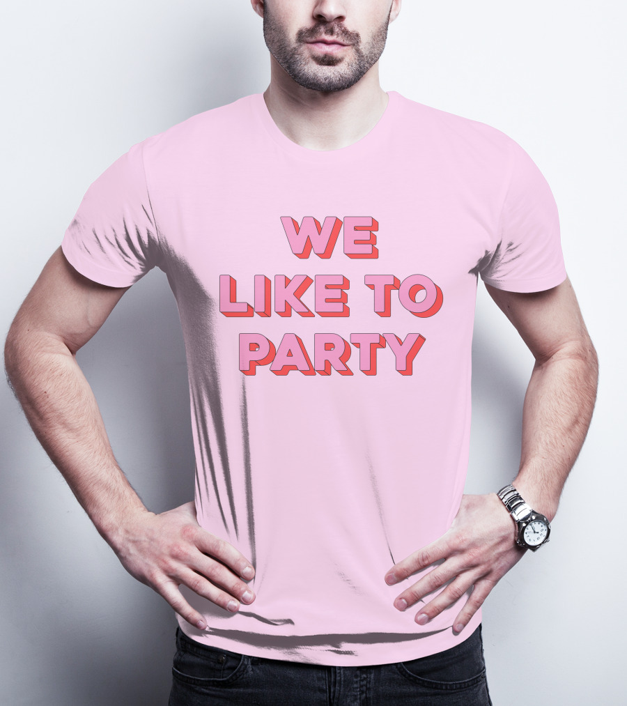 WE LIKE TO PARTY Red T-Shirt