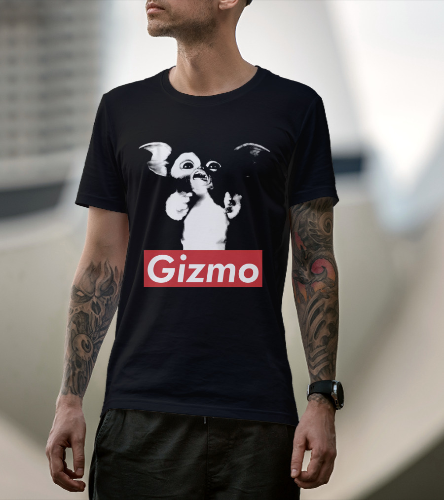 Gizmo Gremlins Vintage Style Black And White Image T-Shirt