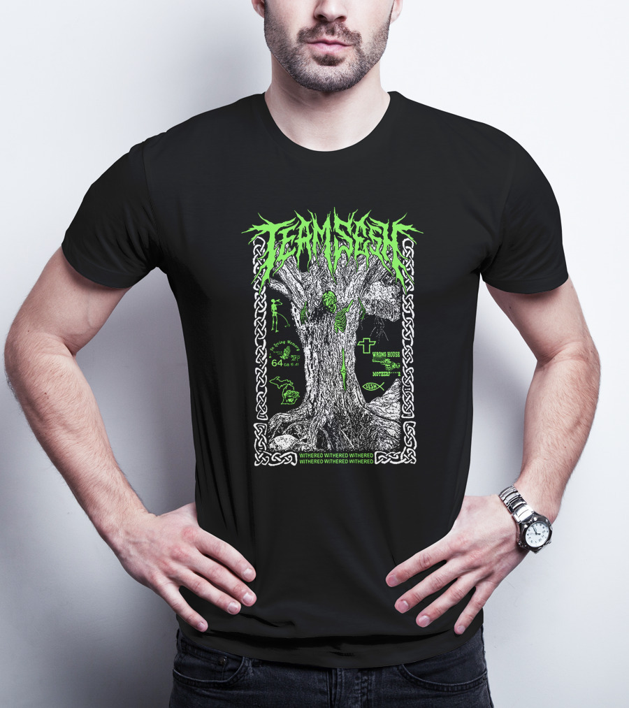 Teamsesh Withered Green Tree Wrong House Mothman 64 T-Shirt