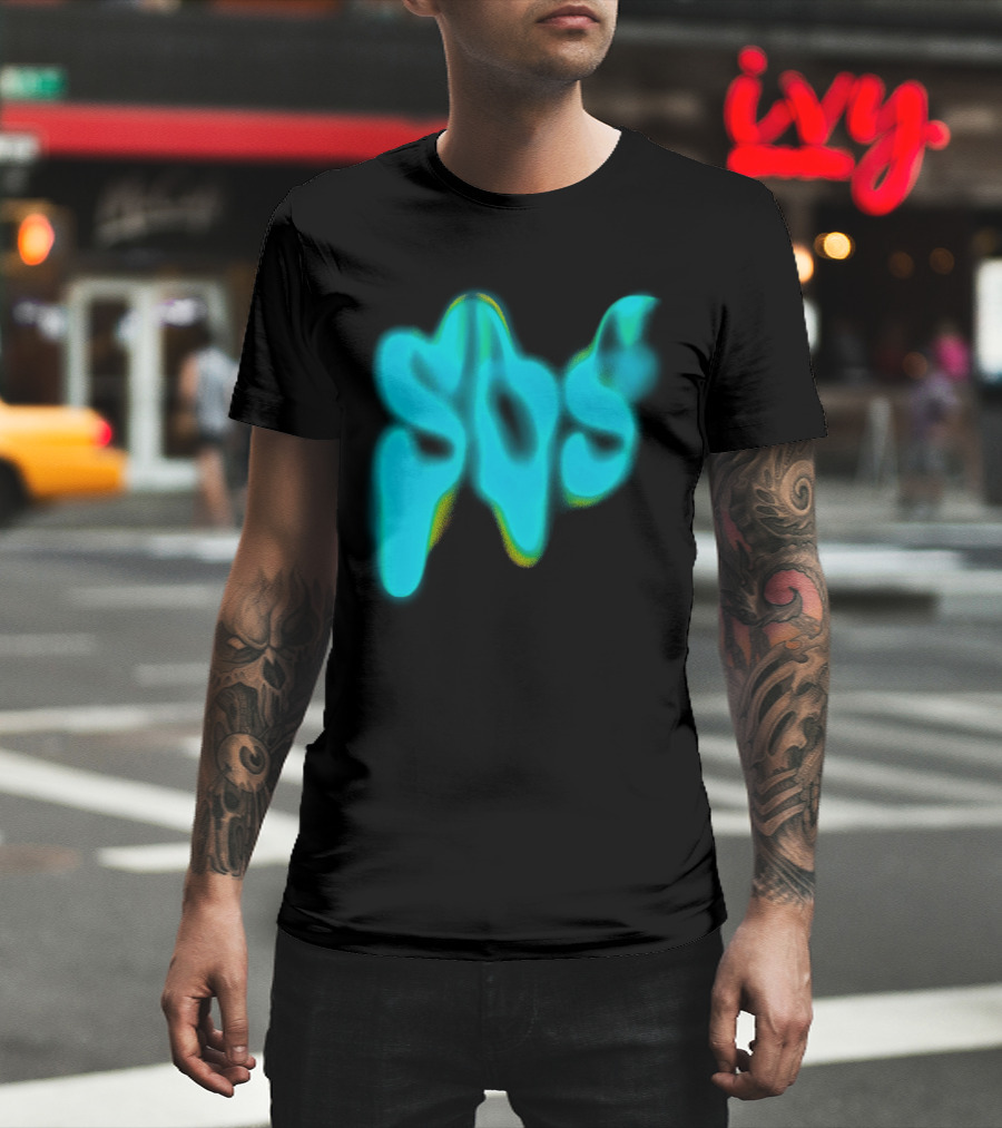 Sza SOS Neon Glow Image T-Shirt