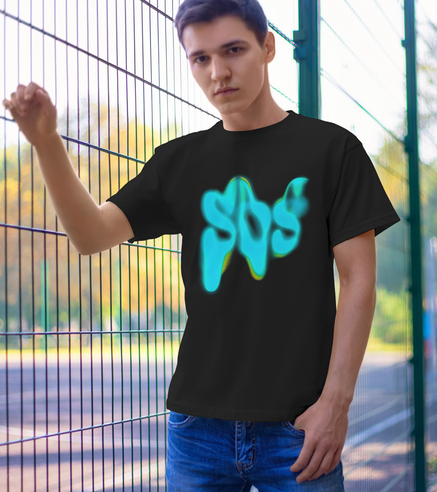 Sza SOS Neon Glow Image T-Shirt