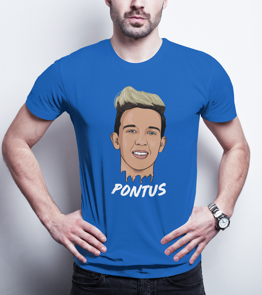Pontus Rasmusson Merch Blue Portrait Pontus T-Shirt