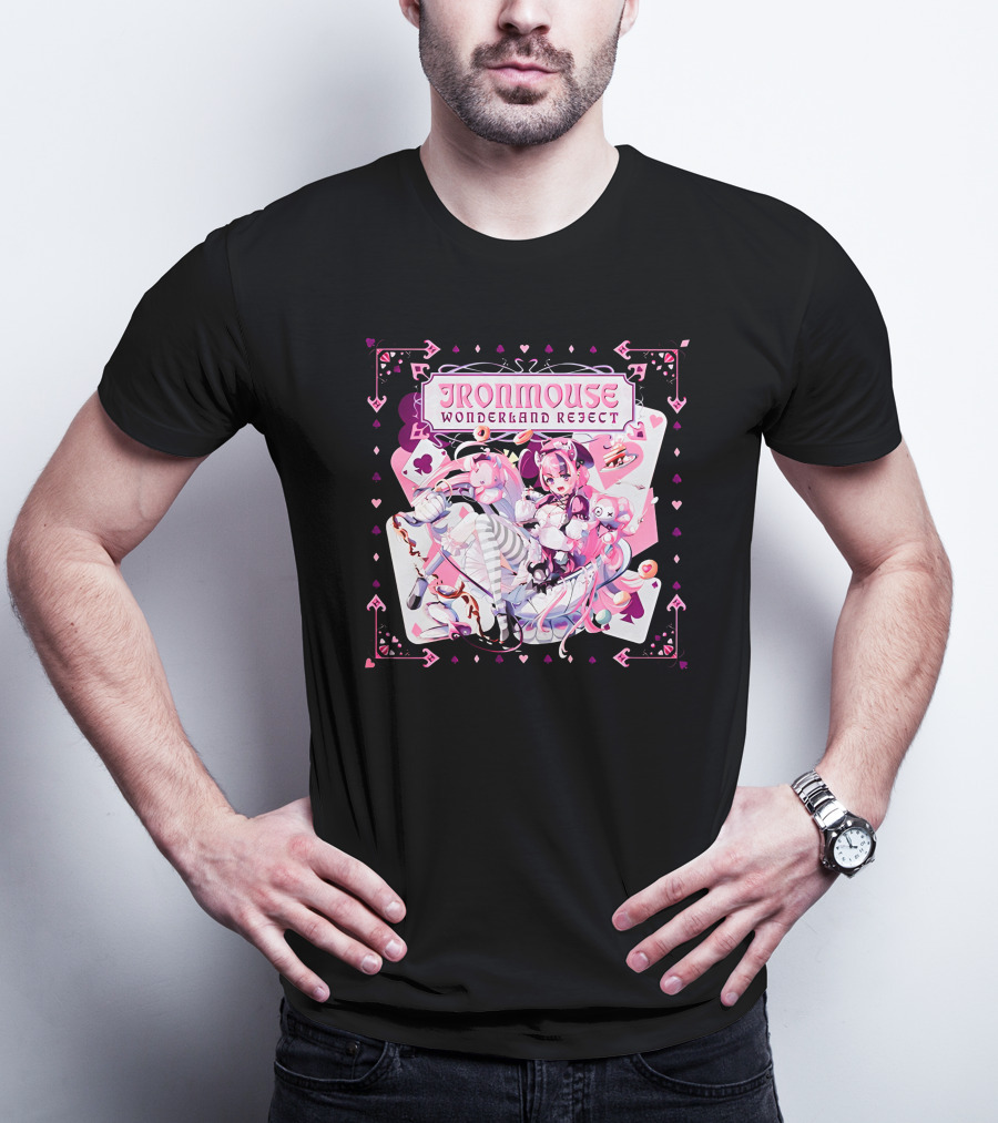 Ironmouse Wonderland Reject Alice-Inspired Fantasy Adventure T-Shirt
