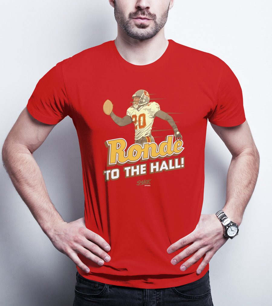 Ronde To The Hall Smack Apparel Football T-Shirt