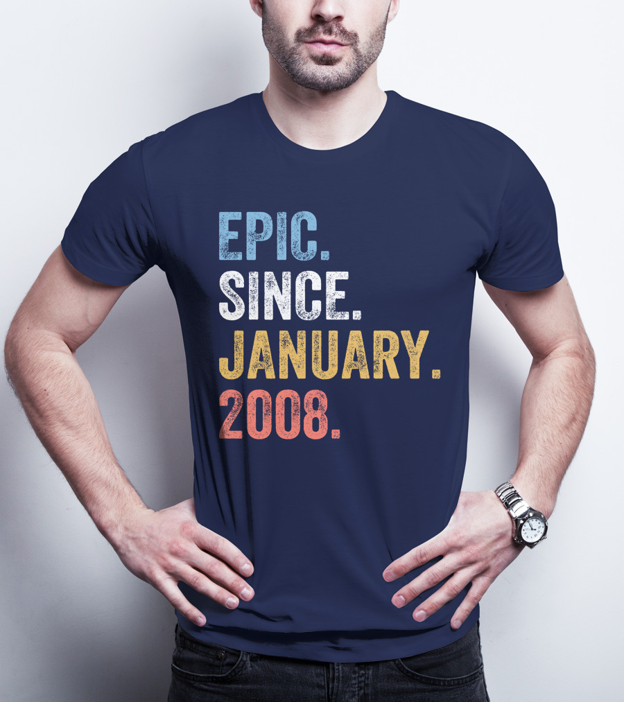 Epic Since January 2008 Retro T-Shirt