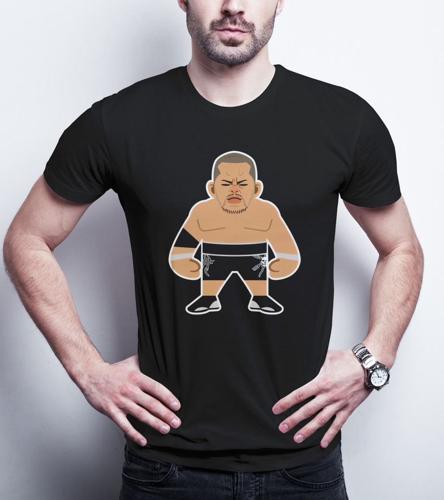 Tomohiro Ishii SD Character Cartoon Wrestler T-Shirt