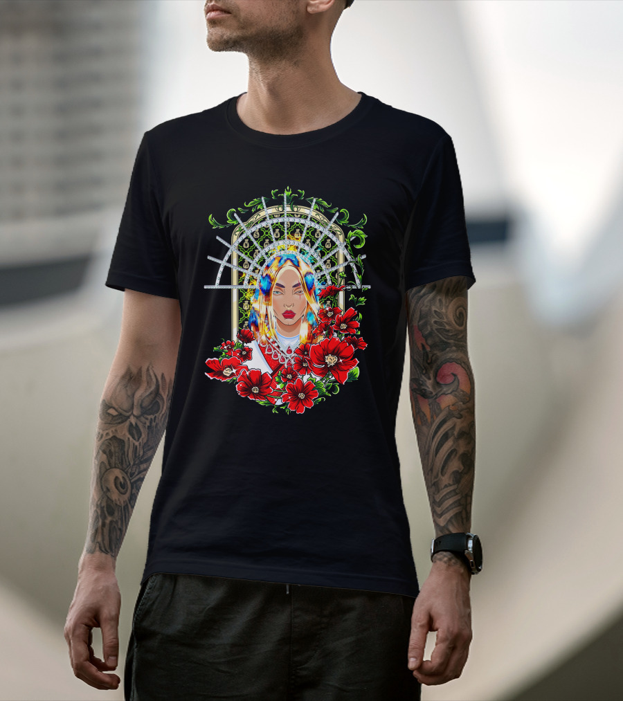 Mercedes Varnado CEO Moné Art Nouveau Floral Halo T-Shirt