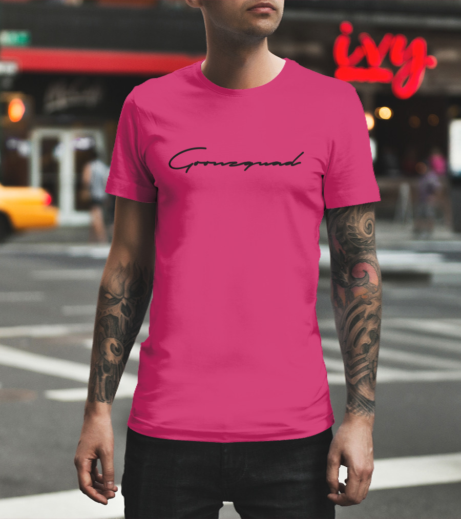 Cursive Goonzquad Red Lettering T-Shirt