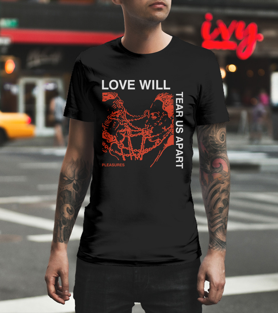 Love Will Tear Us Apart Pleasures Red T-Shirt