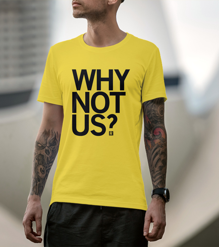 Holly Rowe Raygun Why Not Us? Gold T-Shirt