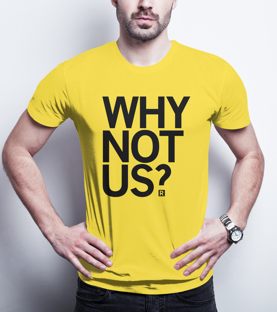 Holly Rowe Raygun Why Not Us? Gold T-Shirt