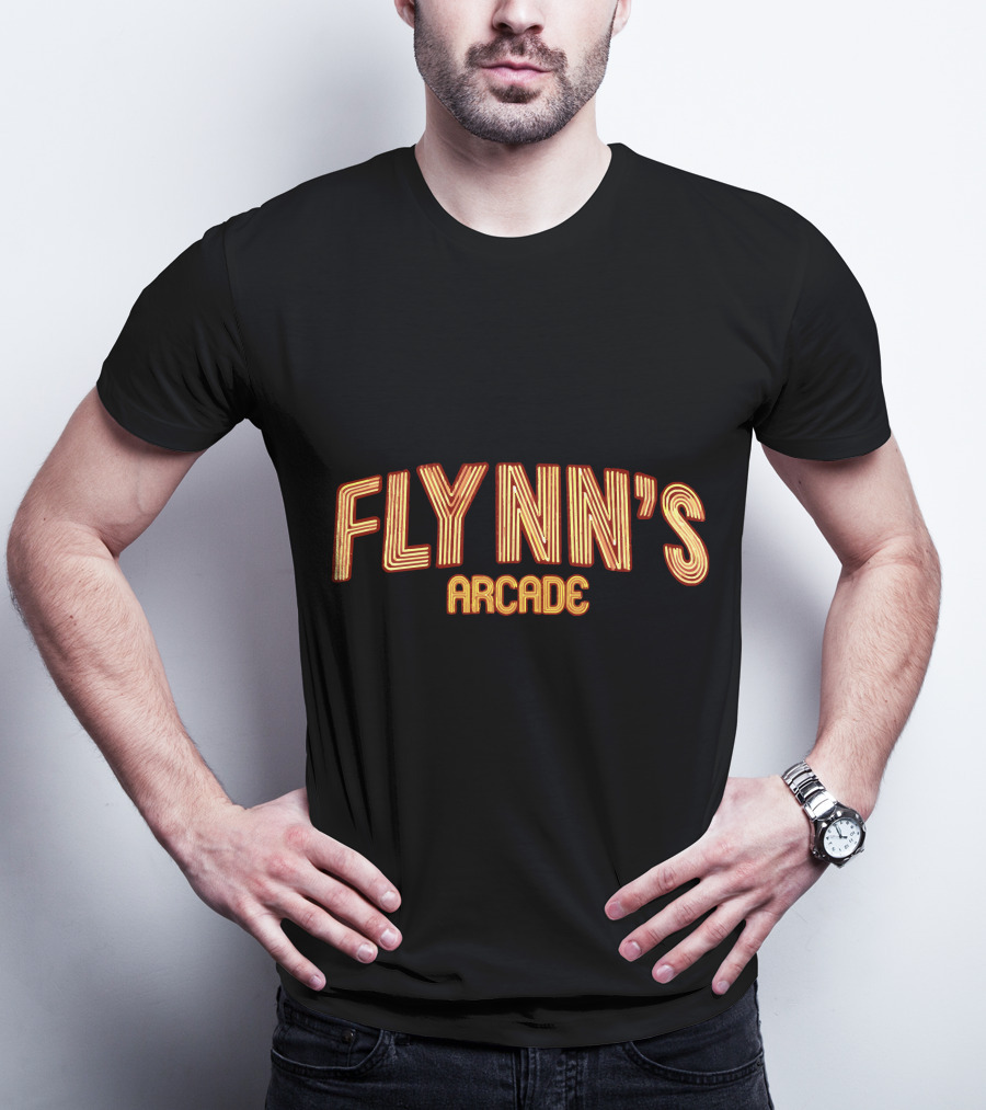 Flynn's Arcade Home Of Space Paranoids Retro Neon T-Shirt