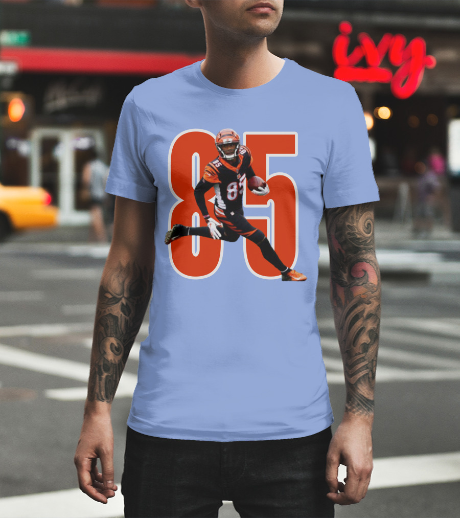 Tee Higgins 85 NFL Football Bengals Player T-Shirt