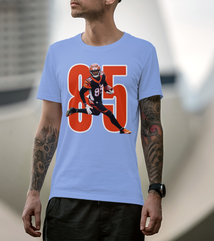 Tee Higgins 85 NFL Football Bengals Player T-Shirt