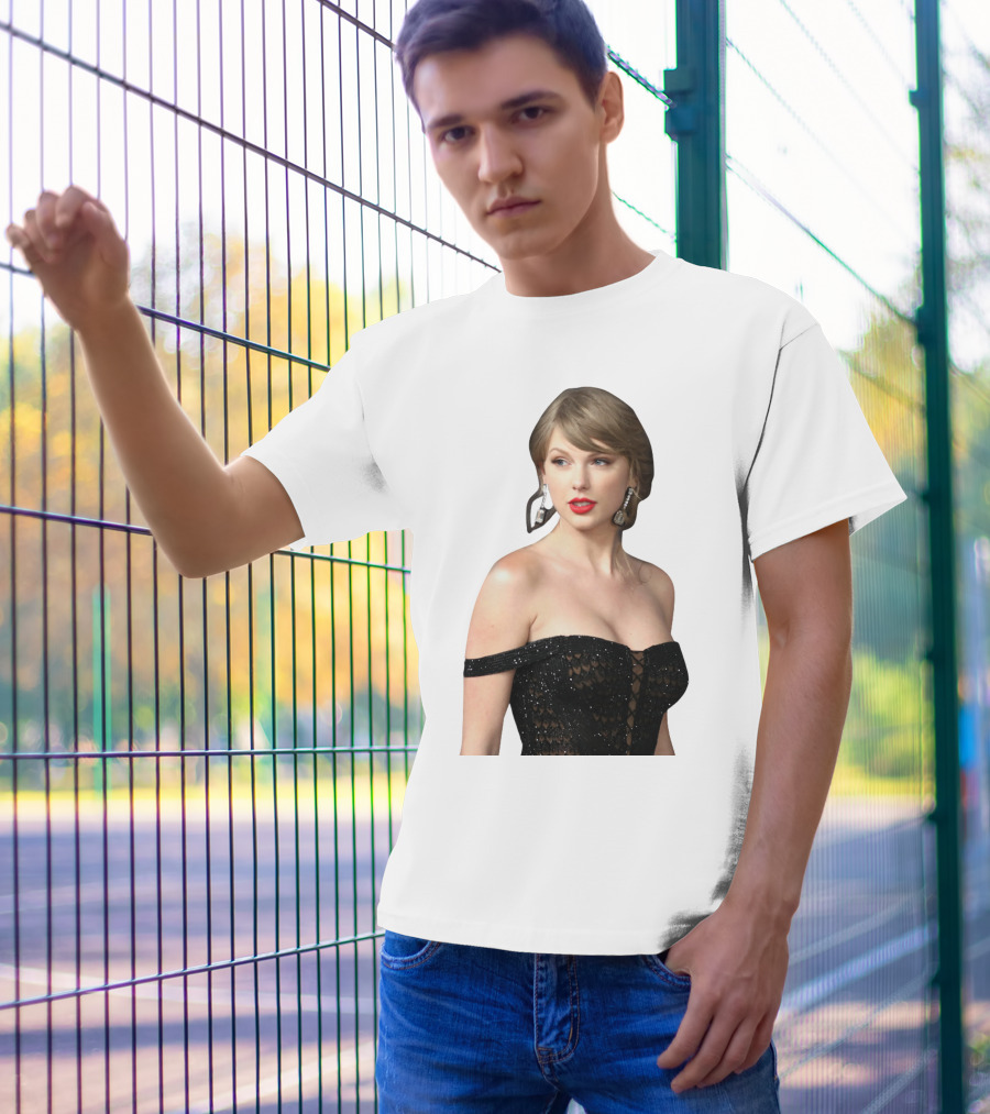 Taylor Swift Black Dress Elegant Look T-Shirt